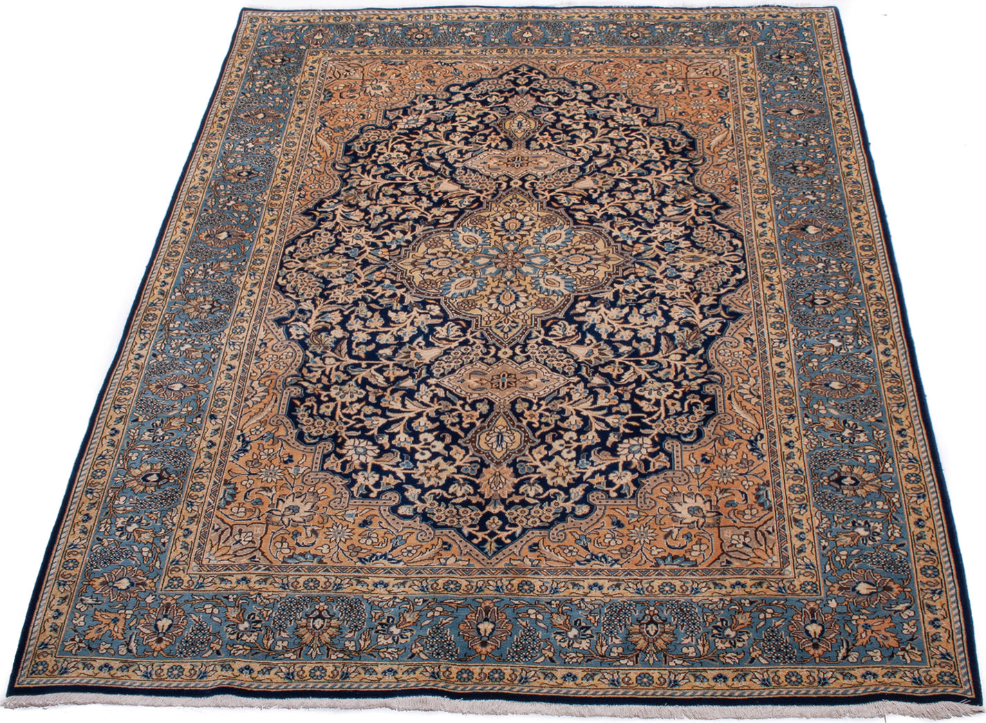 Hand-Knotted Persian Qom Rug - Ref: 3350 - 312 x 202cm – Little-Persia