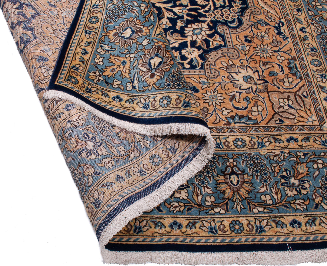 Hand-Knotted Persian Qom Rug - Ref: 3350 - 312 x 202cm – Little-Persia