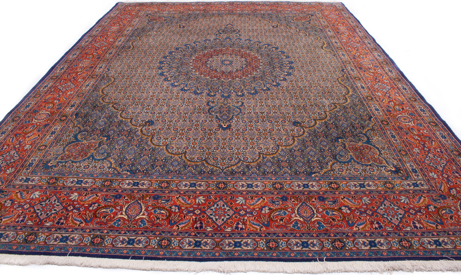 Hand-Knotted Persian Moud Rug - Ref: 3352 - 345 x 251cm – Little-Persia