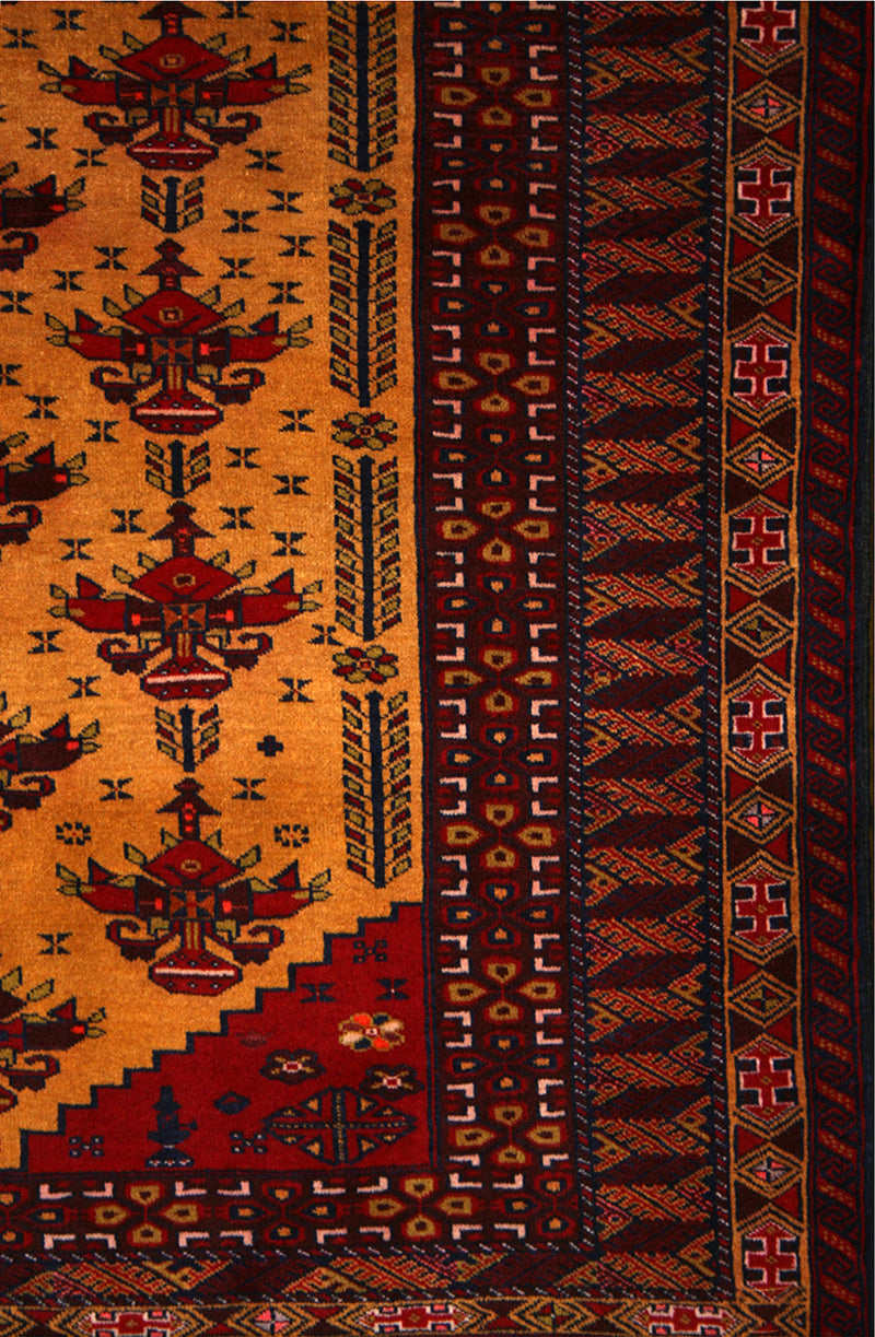 Hand-Knotted Persian Turkmen Rug - Ref: 59 - 192 x 140cm – Little-Persia