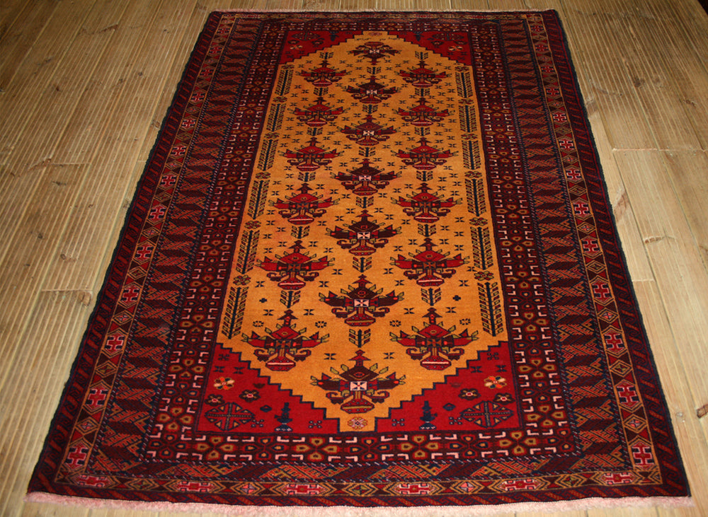 Hand-Knotted Persian Turkmen Rug - Ref: 59 - 192 x 140cm – Little-Persia