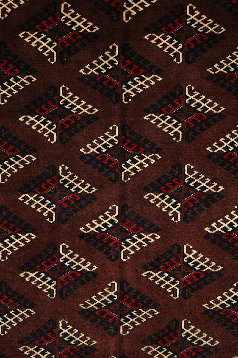 Hand-Knotted Persian Turkmen Rug - Ref: 747 - 230 x 150cm – Little-Persia